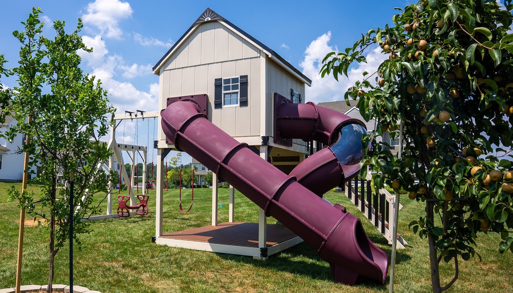 How Do I fit the Slides On a Compact Swing Set