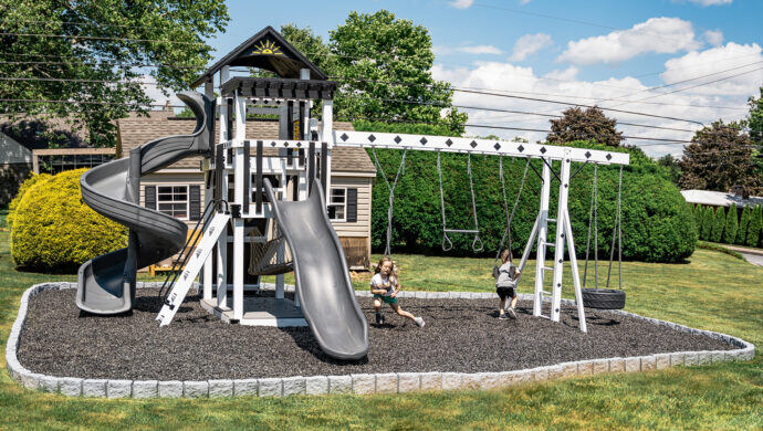 The Perfect Swing Set Play Area Border: Beuta Border